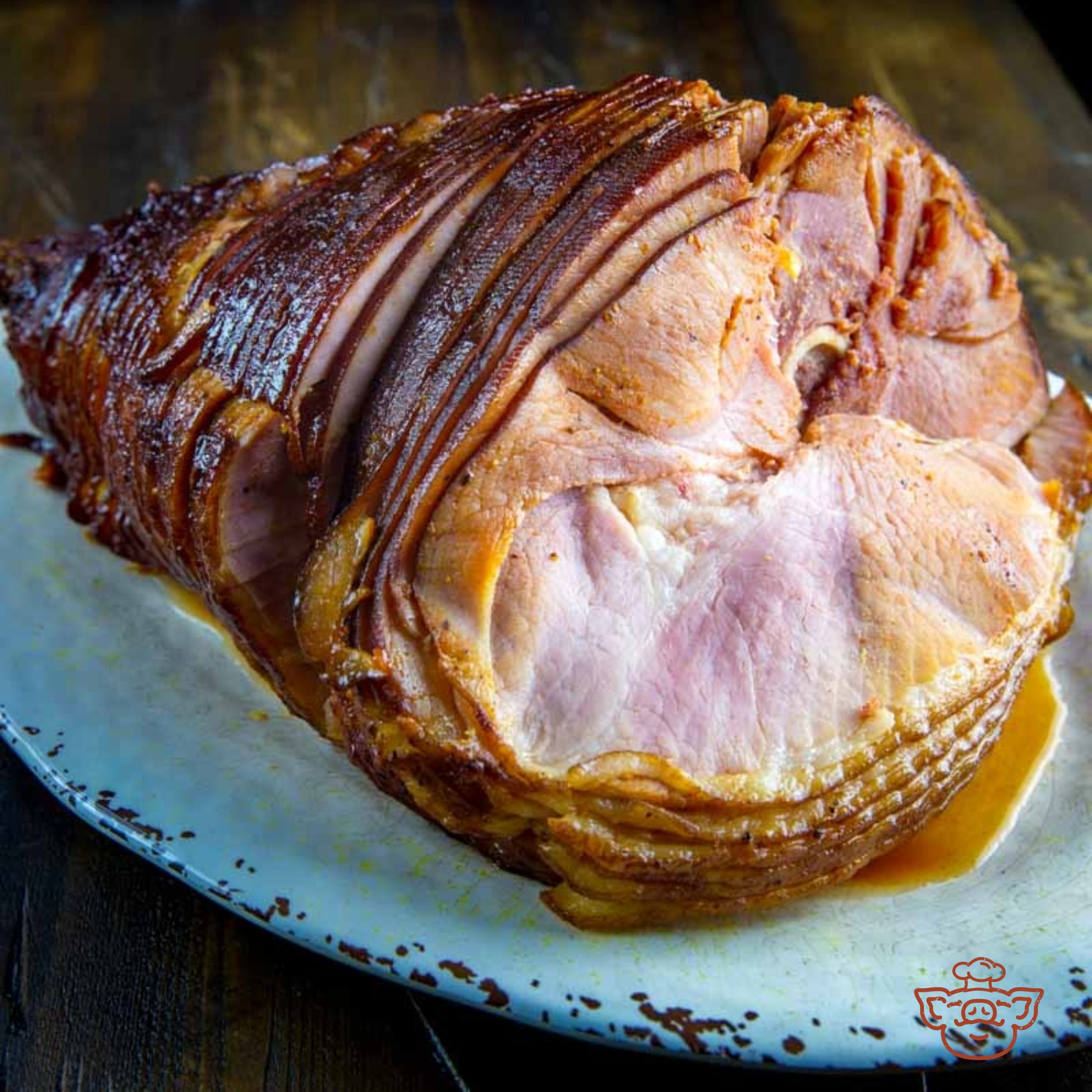 Big Green Egg Smoked Spiral Ham - The BBQ Buddha